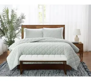 BROOKLYN LOOM Pinstripe King Quilt Set