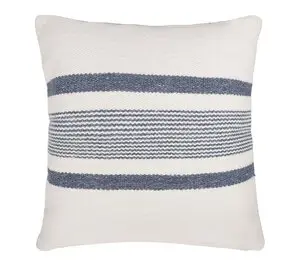 OX BAY TRADING CO. Ox Bay Stripe Farmhouse Down Alternative Throw Pillow, 20'x20 - One-color