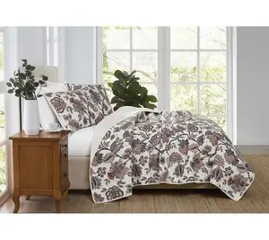 CANNON Chloe Jacobean King 3 Piece Quilt Set