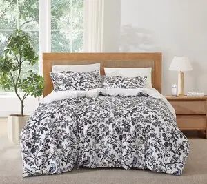 BROOKLYN LOOM Ava Floral Full/queen 3 Piece Duv Et Set - One-color
