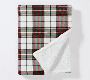 TRULY SOFT Cuddle Warmth Marlon Plaid 50x60 Thr Ow - One-color