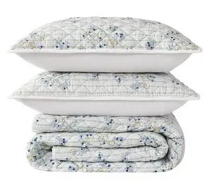 COTTAGE CLASSICS Emma Floral Twin/txl Quilt Set