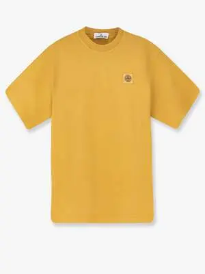 Stone Island Organic Cotton Tshirt - Yellow