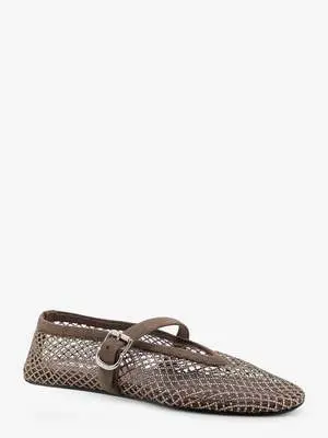 Alaïa Mesh Ballerinas With Rhinestone Detail