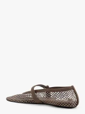 Alaïa Mesh Ballerinas With Rhinestone Detail