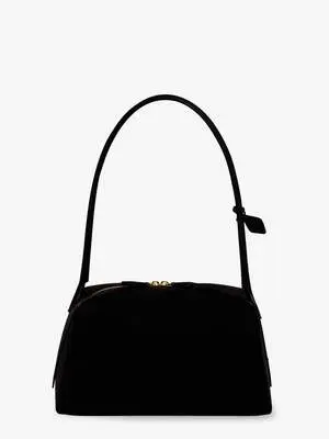 Alaïa Le Bouledogue Nubuck Shoulder Bag - Black