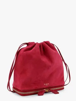 Alaïa Le Pochon Suede Crossbody Bag