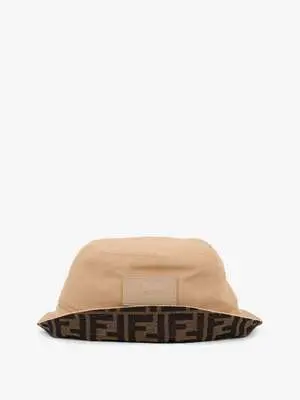Fendi Cotton Bucket Hat - Beige