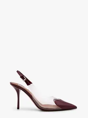 Alaïa Leather And Pvc Slingbacks 90