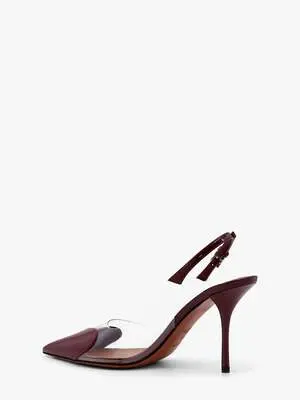 Alaïa Leather And Pvc Slingbacks 90
