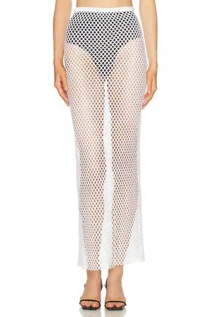 SEV Sequin Mesh Skirt