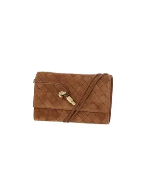 Bottega Veneta Andiamo Mini Clutch - Brown