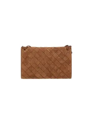 Bottega Veneta Andiamo Mini Clutch - Brown