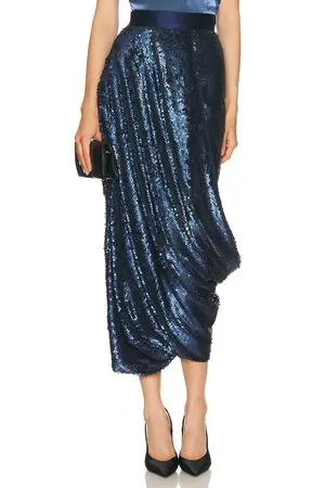 SEV Paillet Draped Skirt