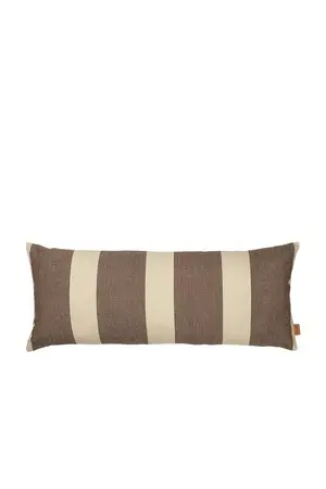 FERM LIVING Strand Cushion - Carob Brown & Parchment