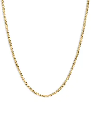 David Yurman 18k Yellow Box Chain Necklace - Gold