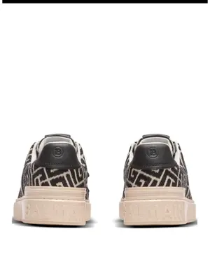 Balmain Monogram B-court Trainers - Black