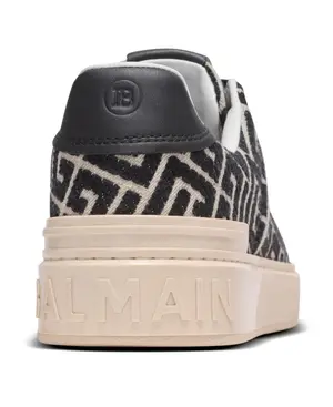Balmain Monogram B-court Trainers - Black