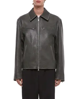 Helmut Lang Distressed Leather Jacket