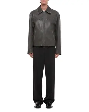 Helmut Lang Distressed Leather Jacket