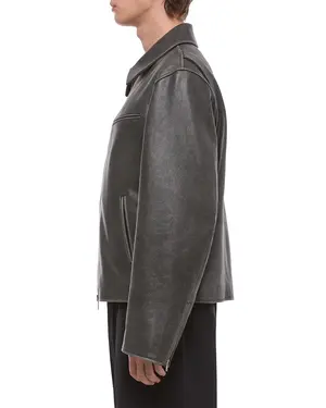 Helmut Lang Distressed Leather Jacket