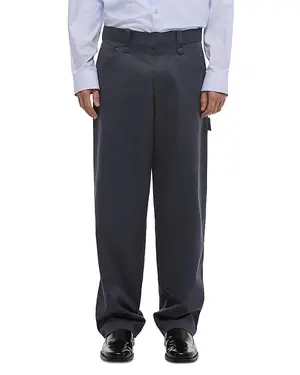 Helmut Lang Relaxed Fit Chino Pants - Slate Blue