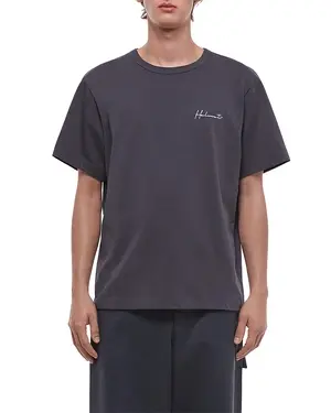 Helmut Lang Handwritten Logo Tee - Slate Blue