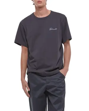 Helmut Lang Handwritten Logo Tee - Slate Blue