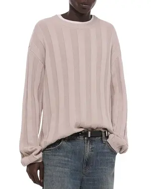 Helmut Lang Wide Rib Crewneck Sweater - Putty
