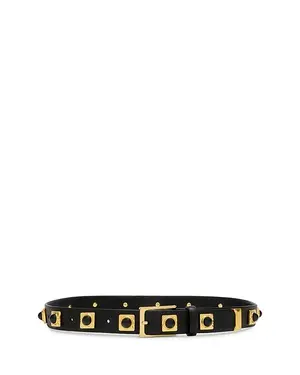 AUREUM No. 2 Leather Belt - Black/gold