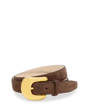 AUREUM No. 8 Leather Belt - Root/gold
