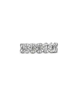David Yurman Belmont Curb Link Ring - White/silver