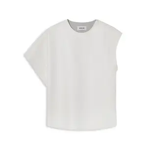 AGOLDE Corrine Faux Leather Tee