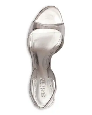 Schutz Scarlett Slingback Sandals - Prata
