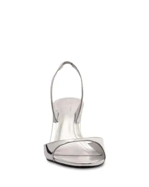 Schutz Scarlett Slingback Sandals - Prata