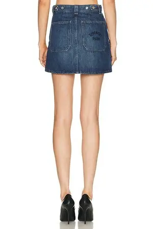 Givenchy Mini Denim Skirt - Medium Blue