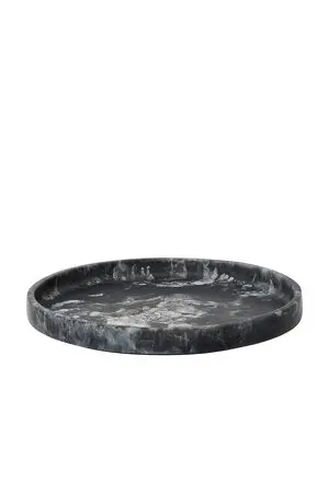 FERM LIVING Mist 030 Round Tray - Charcoal
