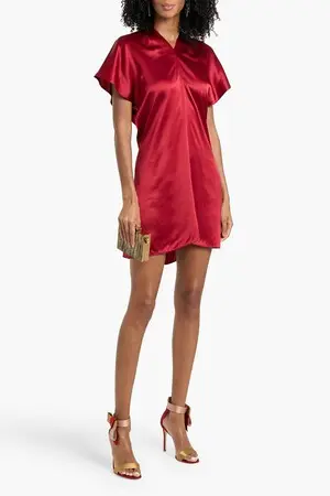 ESSE STUDIOS Luca Silk-satin Mini Dress
