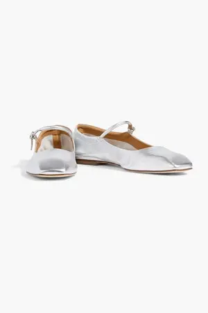 AeydĒ Uma Metallic Leather Mary Jane Flats