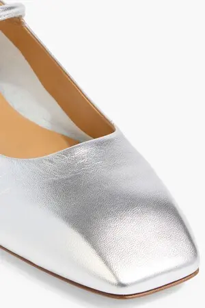 AeydĒ Uma Metallic Leather Mary Jane Flats