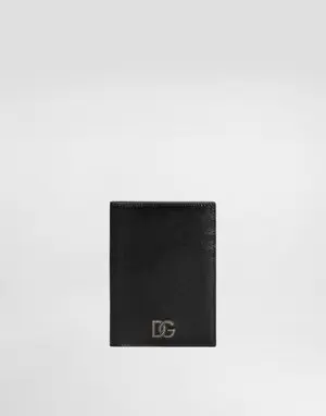 Dolce & Gabbana Calfskin Passport Holder - Black