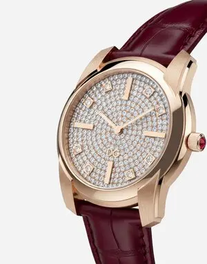 Dolce & Gabbana Dg7 Pavé Gold Watch