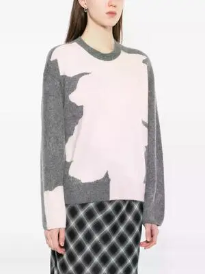 LESS Jacquard Pullover Sweater