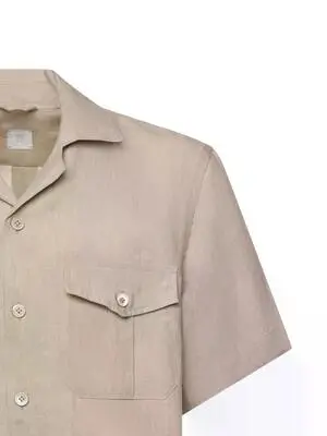 Eleventy Chest-pocket Short-sleeve Shirt - Neutrals