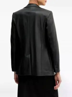 Sisley Faux Leather Blazer