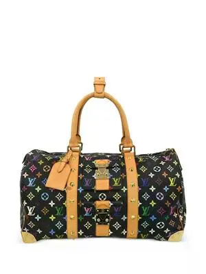 LOUIS VUITTON X Takashi Murakami 2003 45 Keepall Tote Bag - Black