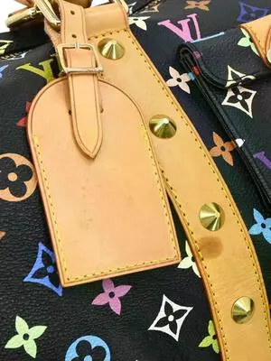 LOUIS VUITTON X Takashi Murakami 2003 45 Keepall Tote Bag - Black