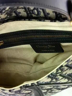 Dior Saddle Handbag Oblique Canvas Medium - Blue