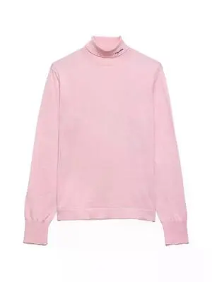 Prada Ribbed Turtleneck Sweater - Pink