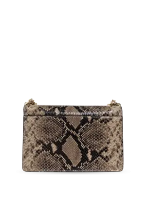 Furla 1927 Mini Python Embossed Shoulder Bag - Brown